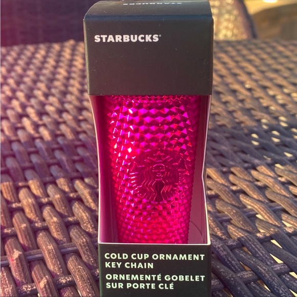 Starbucks | Kitchen | Starbucks Pink Studded Tumbler Keychain | Poshmark